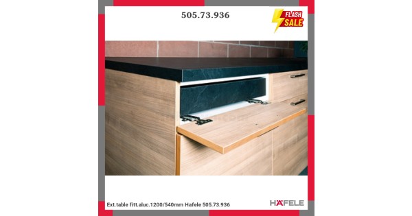Ext.table fitt.aluc.1200/540mm Hafele 505.73.936