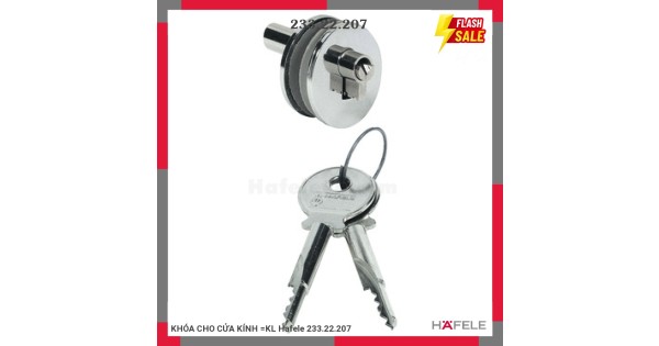 KHÓA CHO CỬA KÍNH =KL Hafele 233.22.207