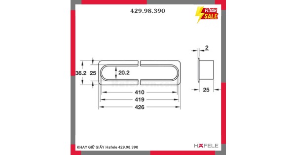 KHAY GIỮ GIẤY Hafele 429.98.390