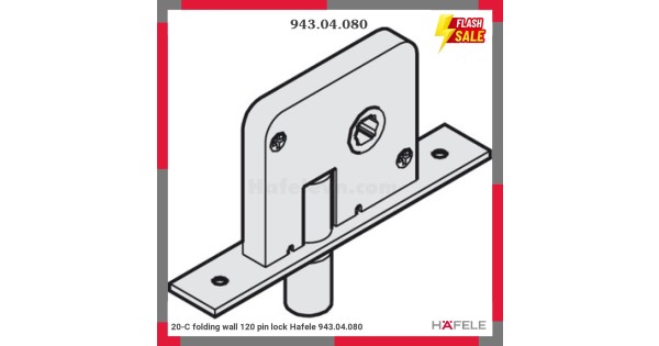 20-C folding wall 120 pin lock Hafele 943.04.080