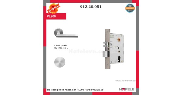 Hệ Thống Khóa Khách Sạn PL200 Hafele 912.20.051 Chính Hãng Giá Rẻ