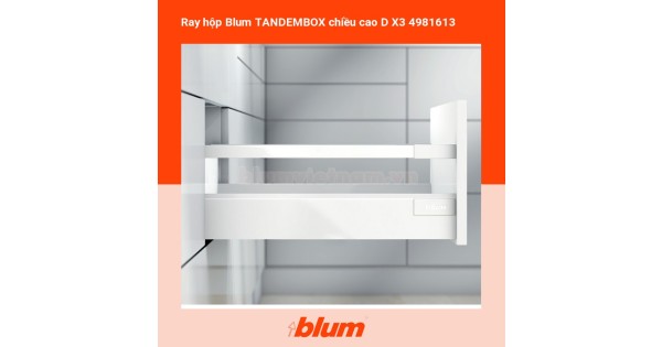 Ray hộp Blum TANDEMBOX chiều cao D X3 4981613