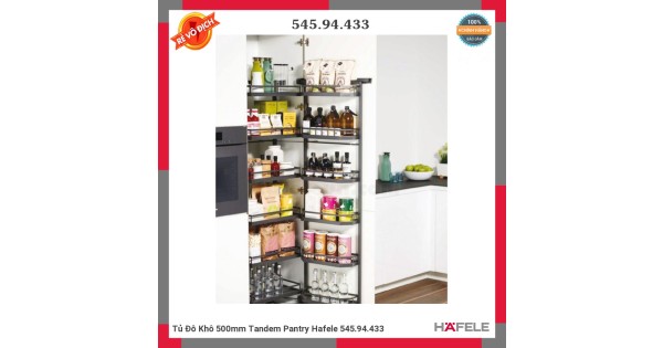 Tủ Đồ Khô 500mm Tandem Pantry Hafele 545.94.433 Chính Hãng Giá Rẻ