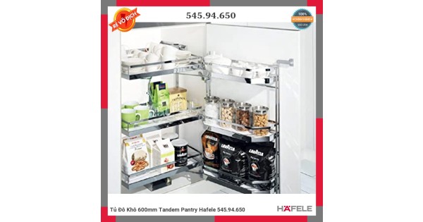 Tủ Đồ Khô 600mm Tandem Pantry Hafele 545.94.650 Chính Hãng Giá Rẻ