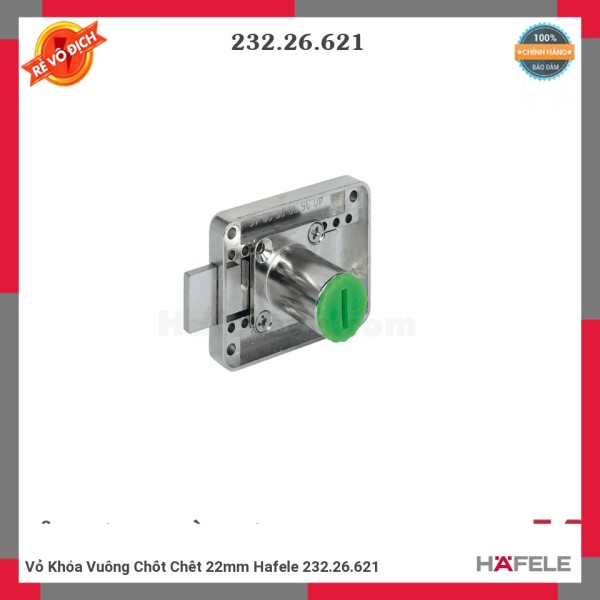Vỏ Khóa Vuông Chốt Chết 22mm Hafele 232.26.621 Chính Hãng Giá Rẻ